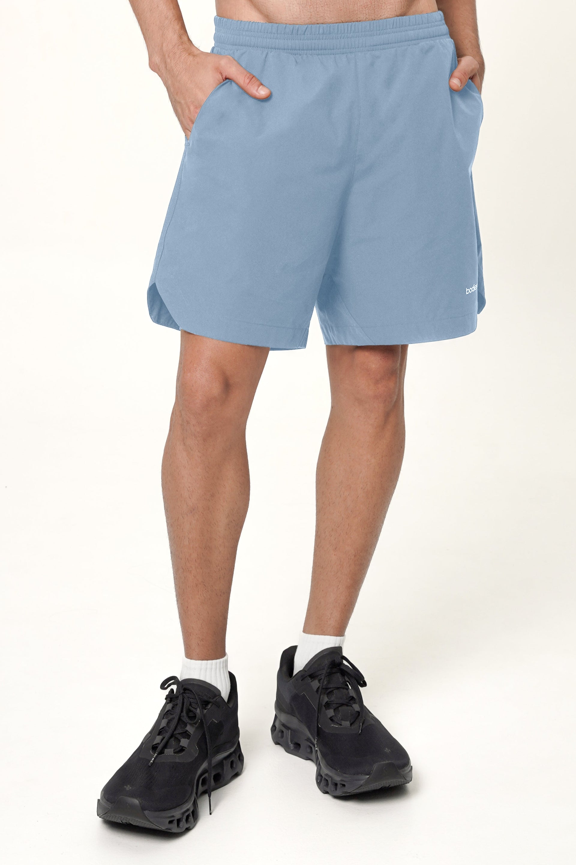 Roo Compression Shorts in Sky Blue - bodies.co