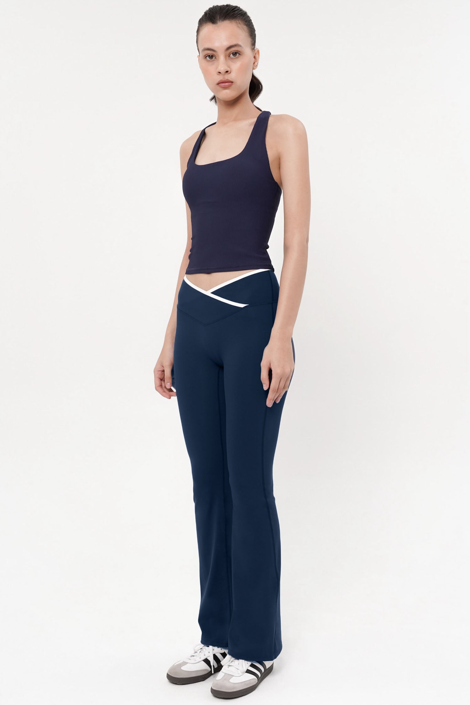 Thrive Flare Pants in Marine - bodies.co