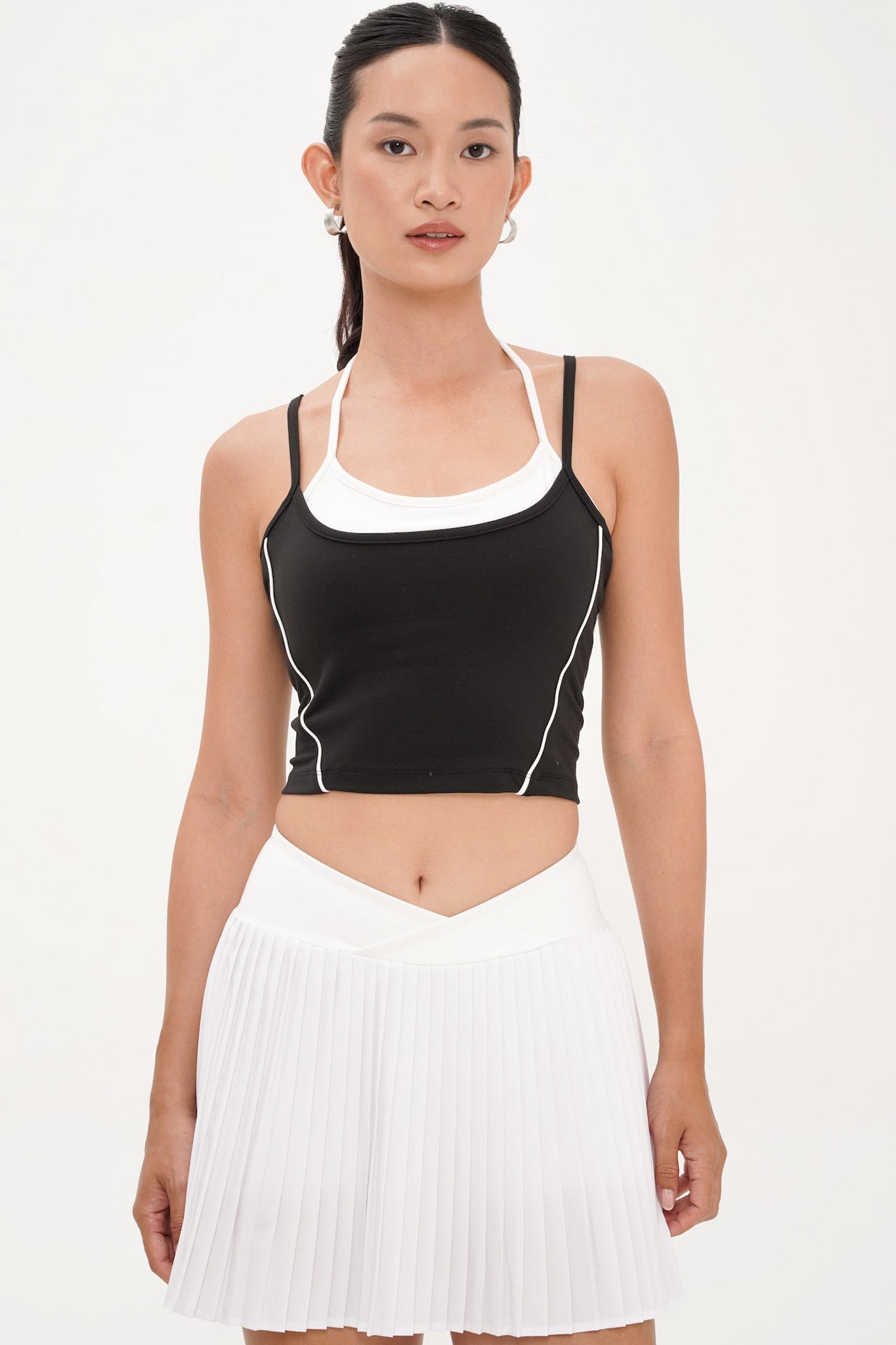 Intrigue Contrast Bra Top in Black (Last Pieces) - bodies.co