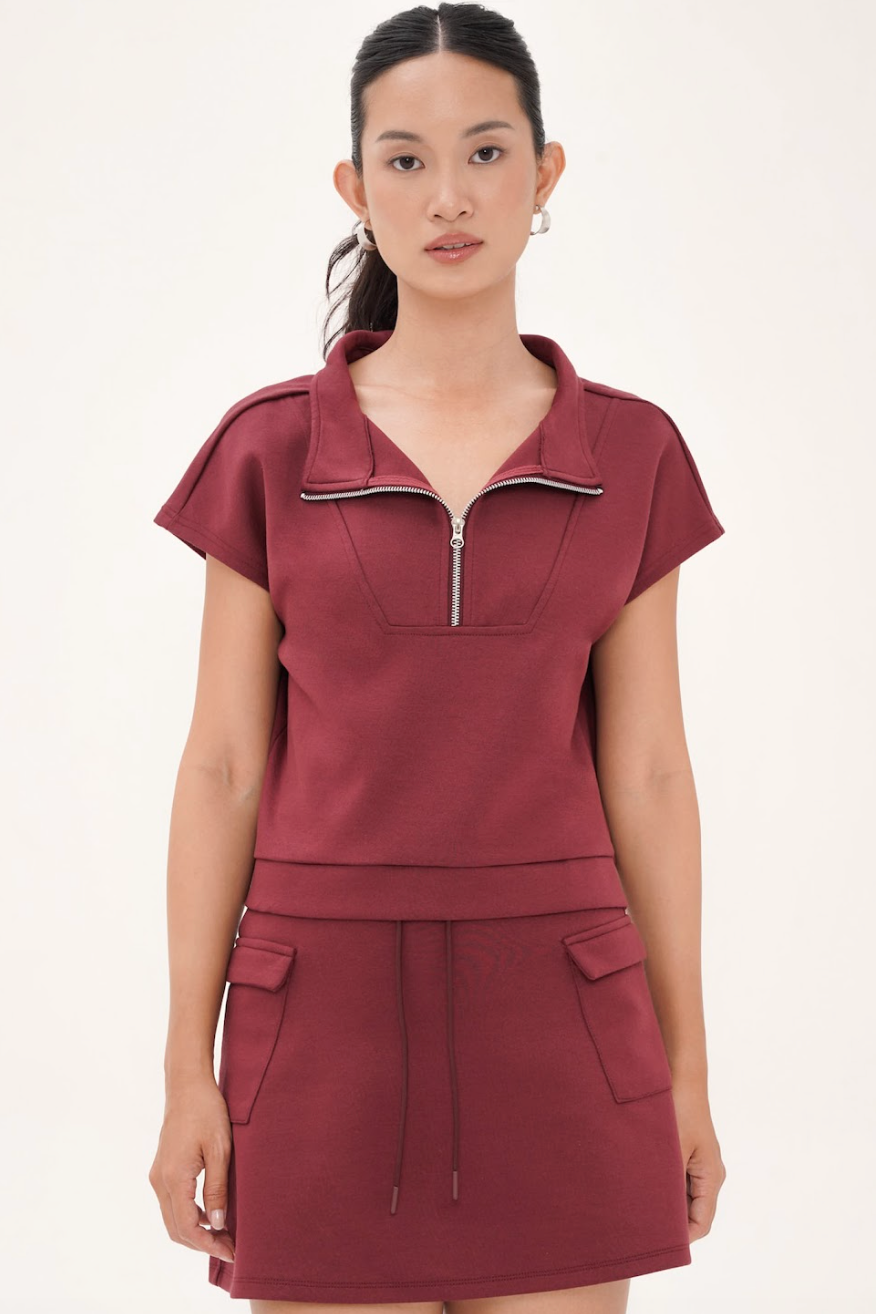 Snuggle Top In Burgundy Wine - bodies.co