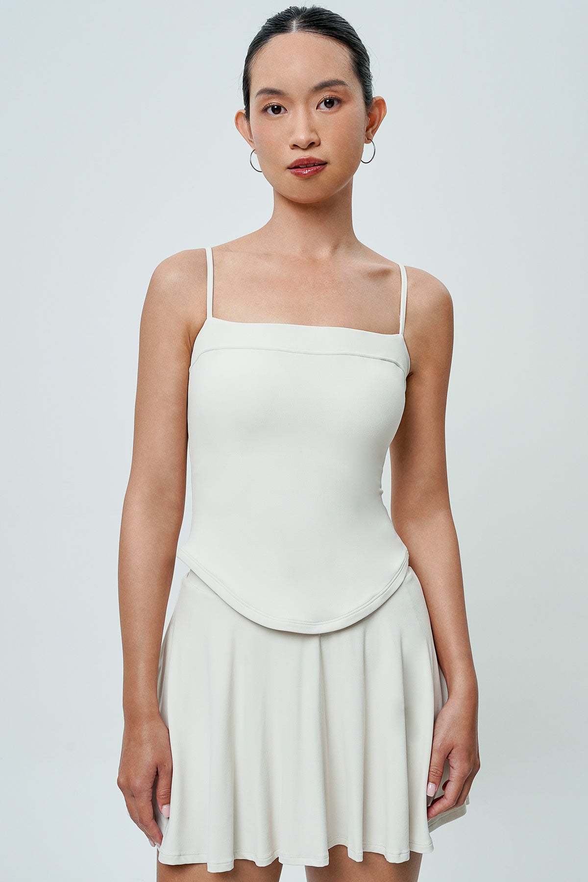 Streamlined Tank Top in Latte - bodies.co